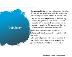 Chapter 5 Random variables - Biostatistics - Studocu