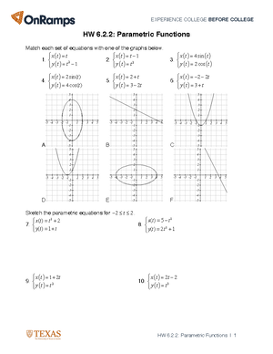 Notes 1.1 Change in Tandem Completed - AP Precalculus Notes Name: Topic ...