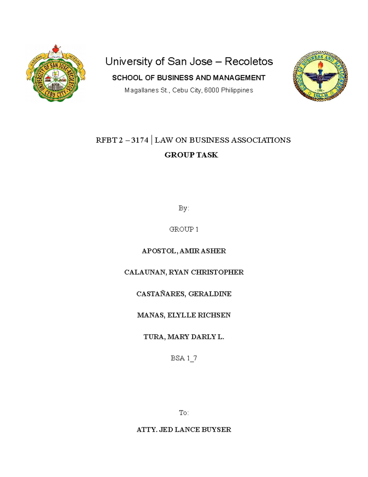 Articles OF Partnership, partnership - Bachelors of Science Major in Accountancy - Studocu