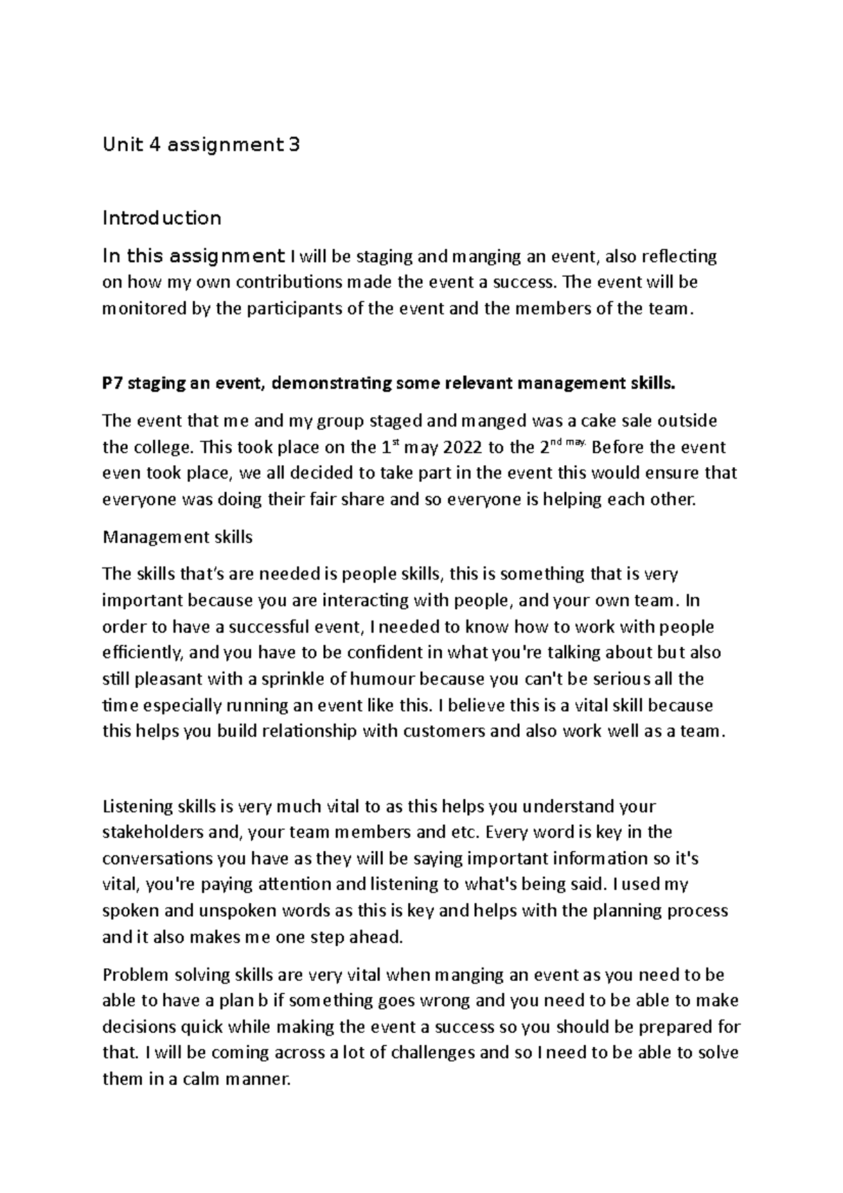 Unit 4 a3 copy copy33 - Unit 4 assignment 3 Introduction In this ...