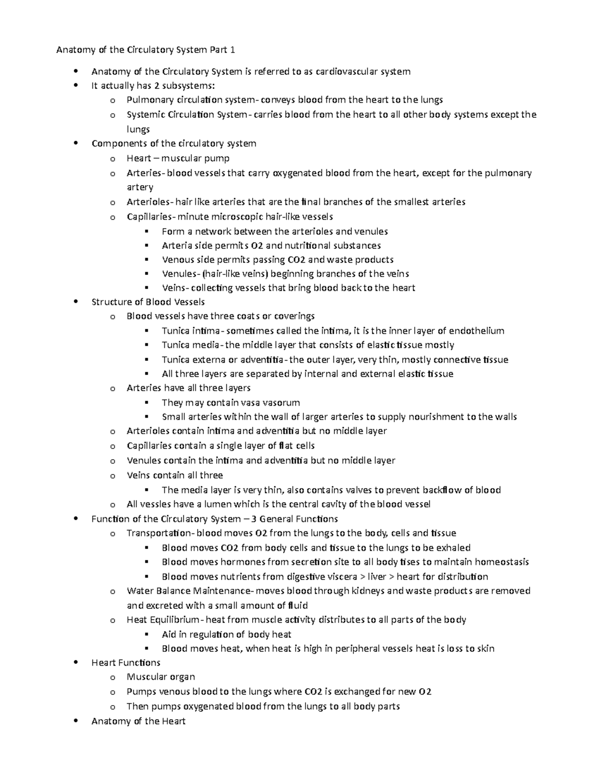 Exam 1 - Lecture notes Exam 1 (ALL LECTURES) - Anatomy of the ...