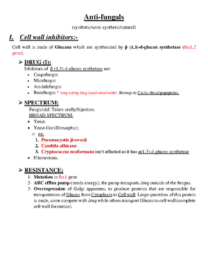 Lecture 2-Antibacterials - UDP-NAG + Phosphoenol pyruvic acid + NADH ...