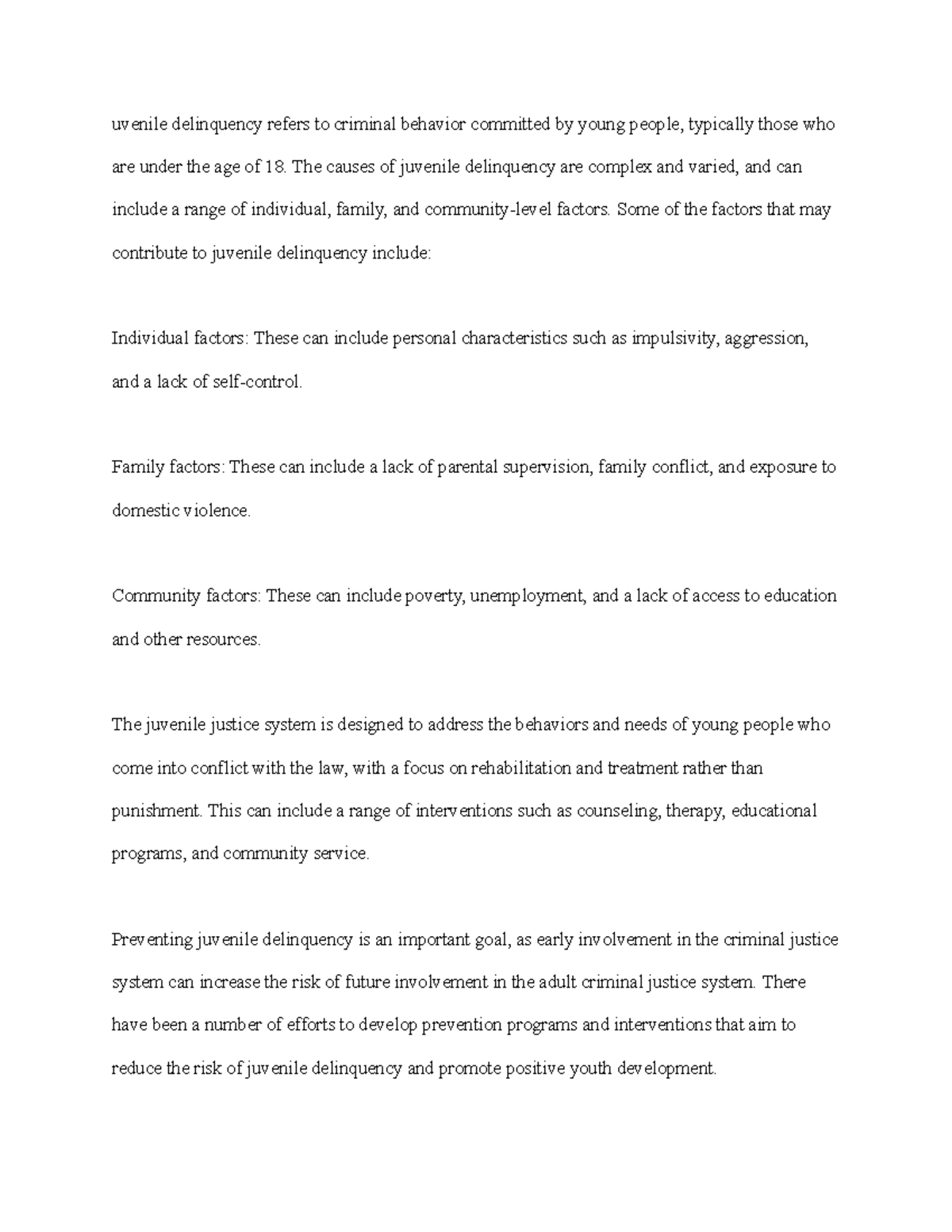 Juvenile delinquency and Juvenile detention - uvenile delinquency ...