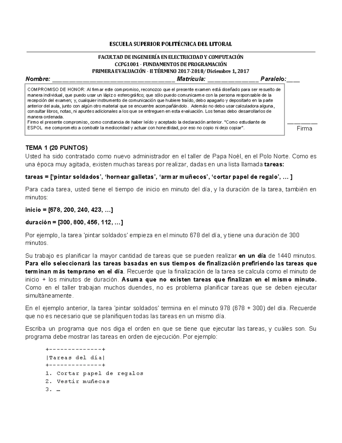 Taller 3 - Taller 2 funciones La siguiente lista tiene la informaciÛn de los empleados de una ...