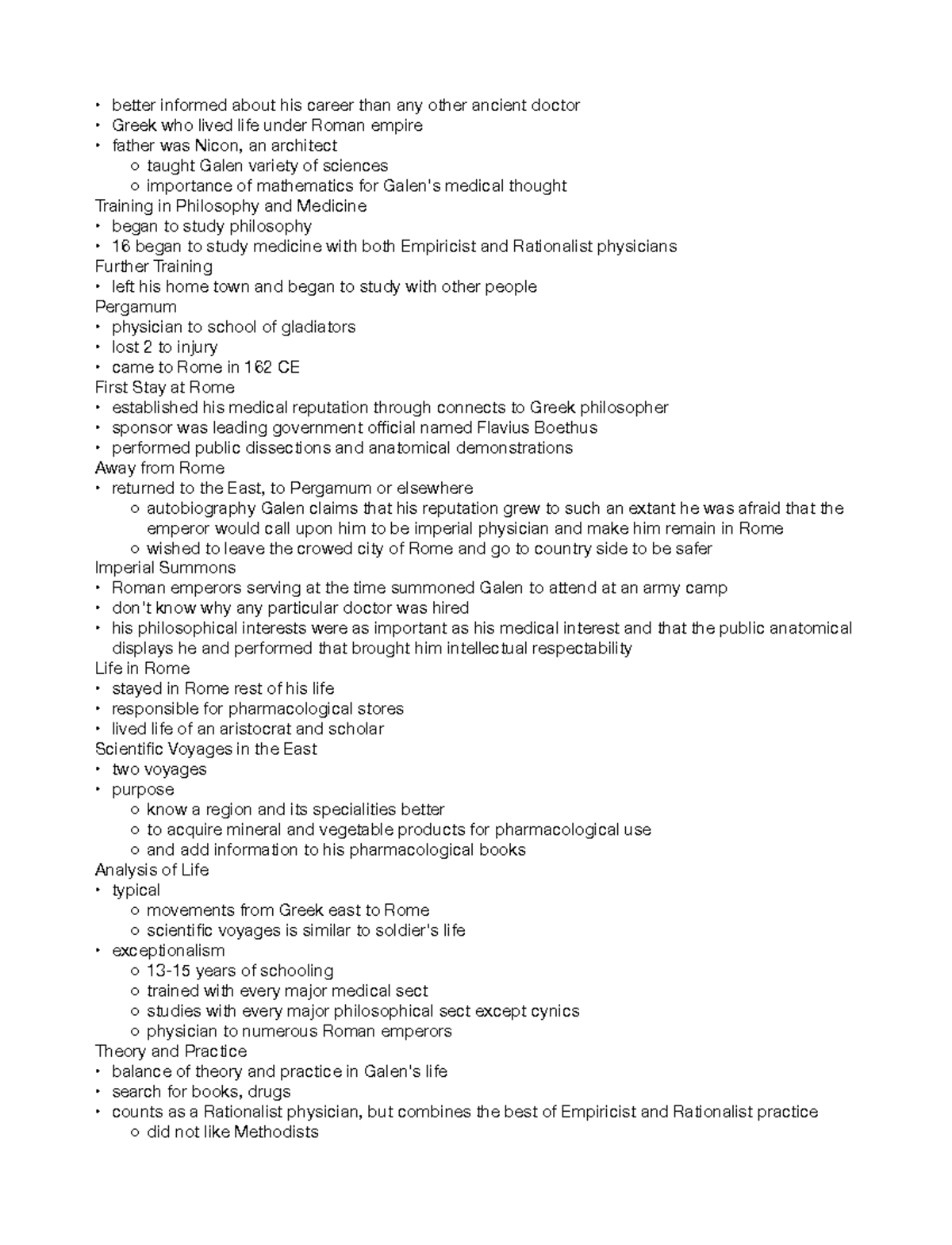 Module 7 Lecture 2 Galen - Life and Career - better informed about his ...