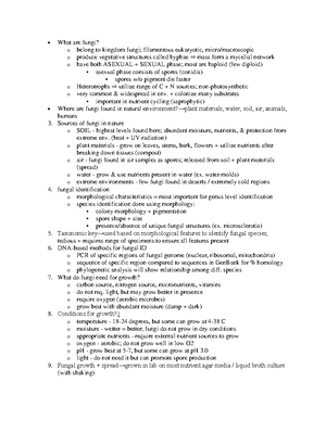 BISC 308 Lec 6 Notes - Student Lecture 6 Overview of Contaminants ...
