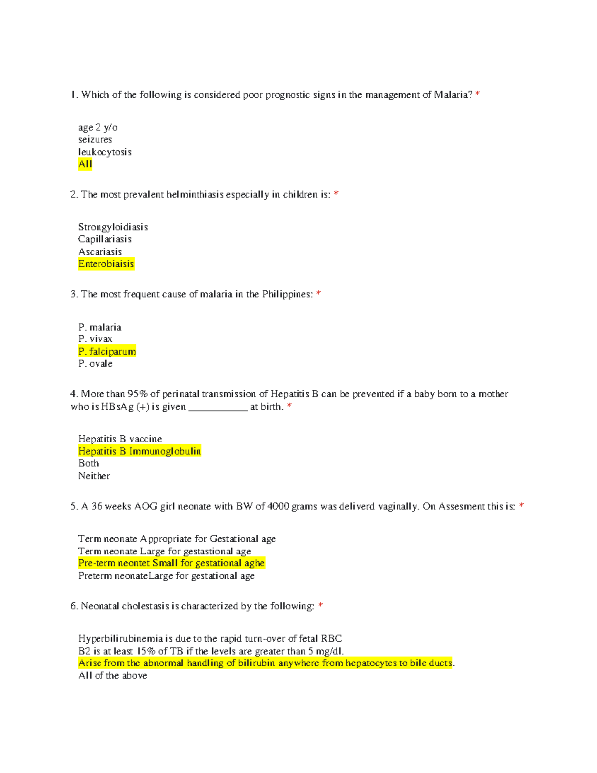 Medical of meningococcal disease exam part 2 - Which of the following ...