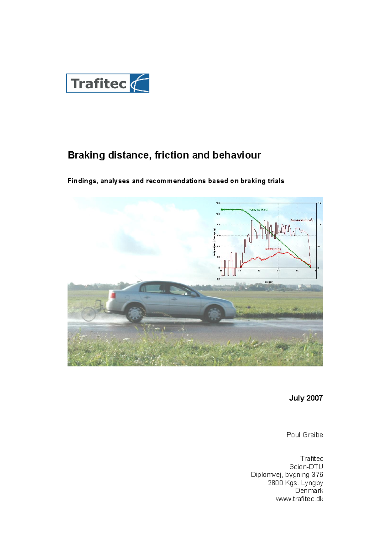 Braking distance friction and driver behaviour - Braking distance ...