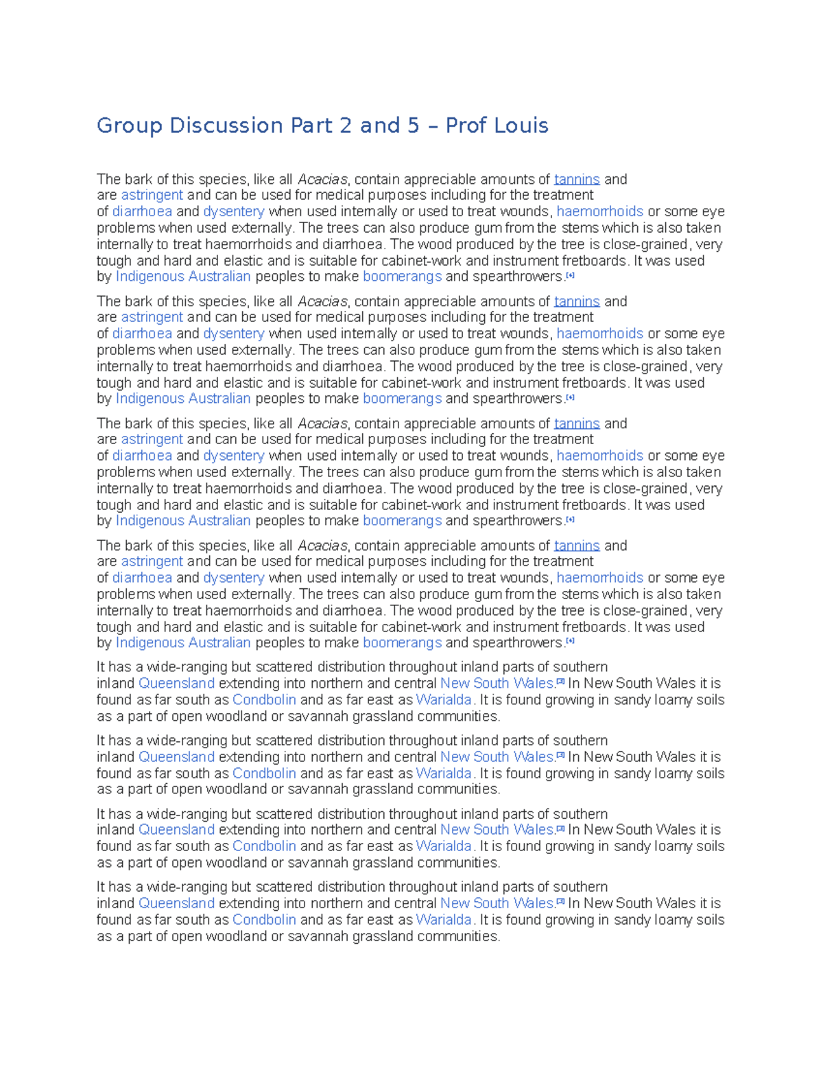 Group Discussion Part 2 and 5 - Group Discussion Part 2 and 5 – Prof ...