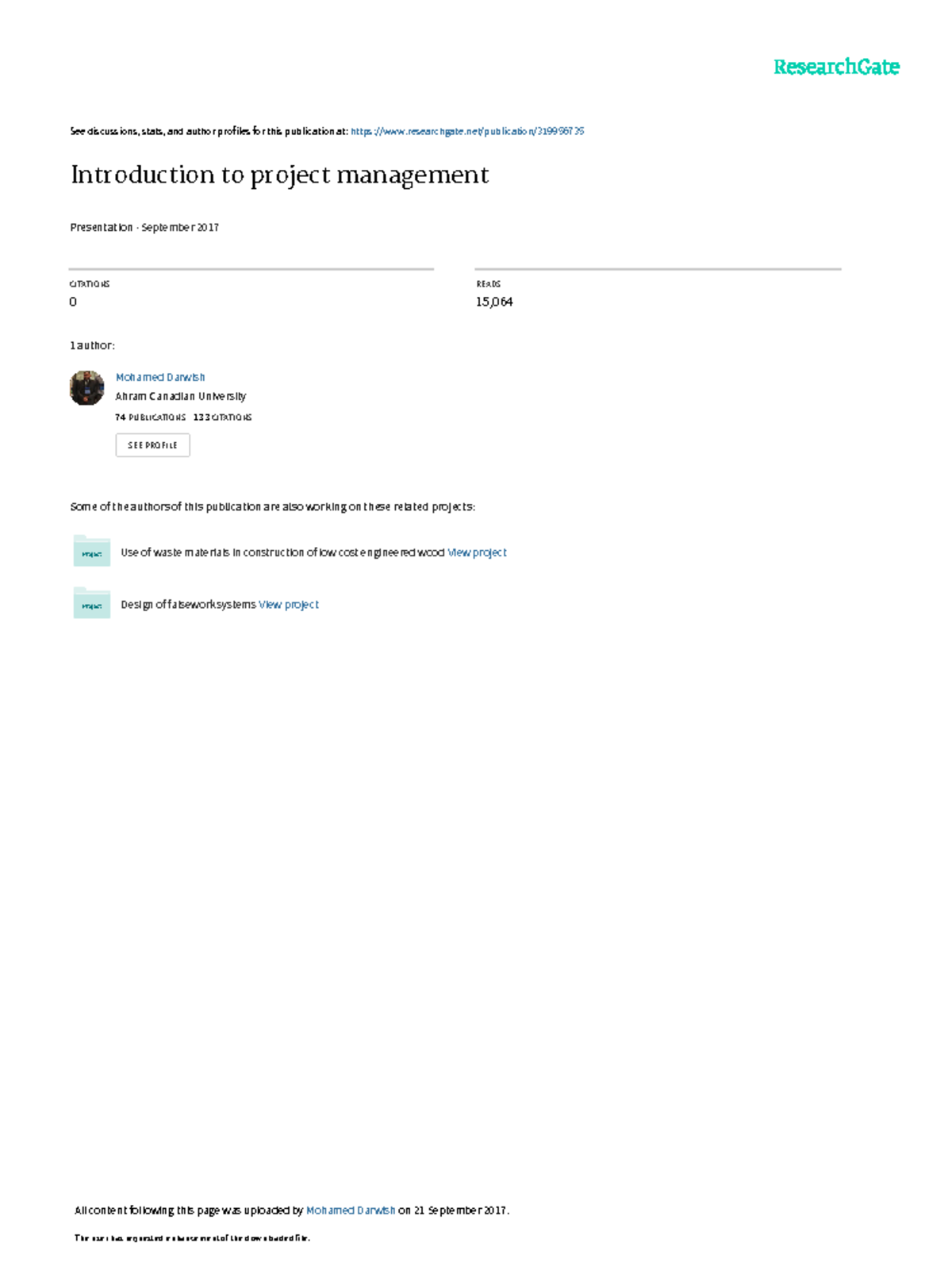 Introductiontoprojectmanagement - See discussions, stats, and author ...