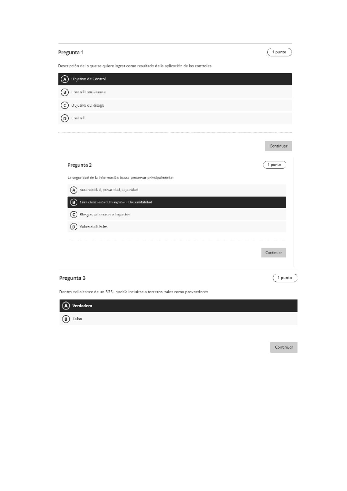 Pc1 seguridad - PC1 2024-1 - Pregunta 1 1 punto Descripción de lo que se quiere lograr como ...