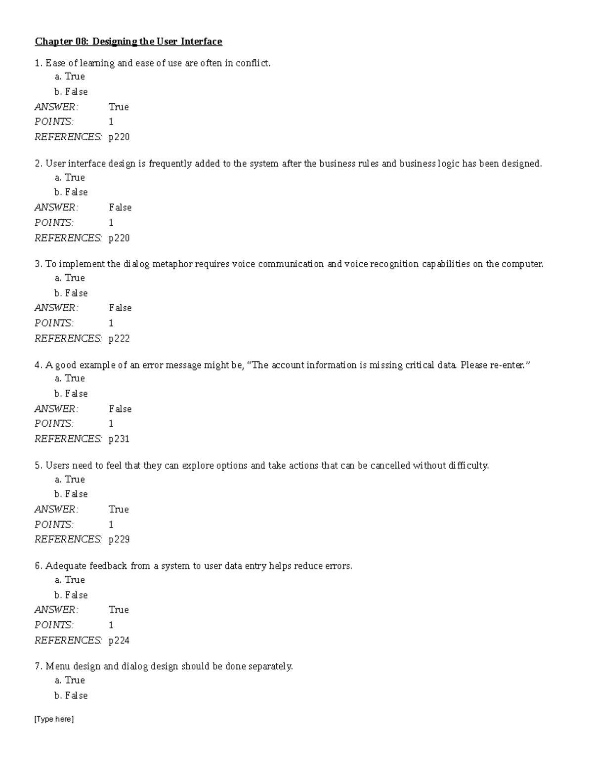 Chapter 08 Designing the User Interface - Ease of learning and ease of ...