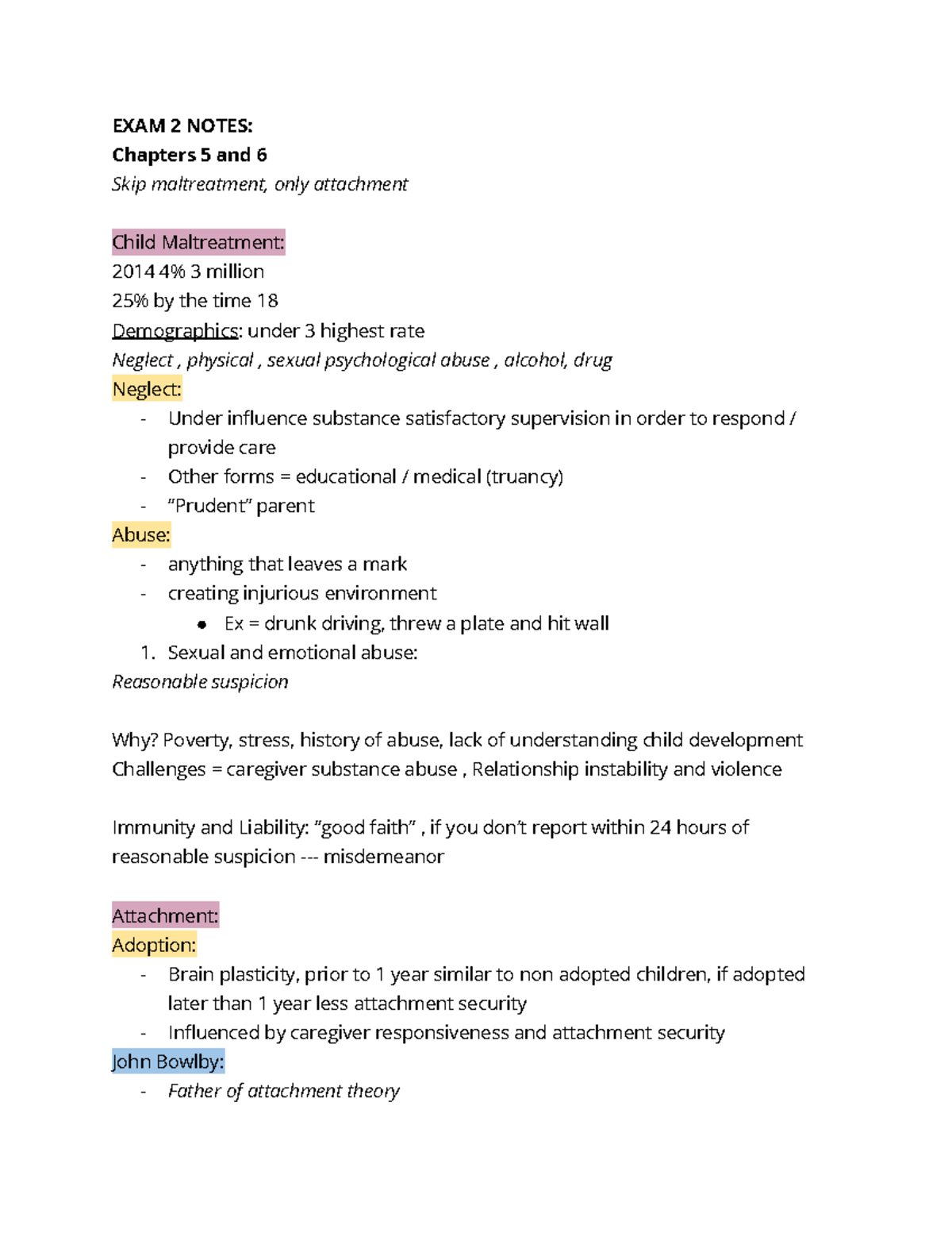 DEATH DYING AND GRIEF HDFS EXAM 2 NOTES - EXAM 2 NOTES: Chapters 5 and ...