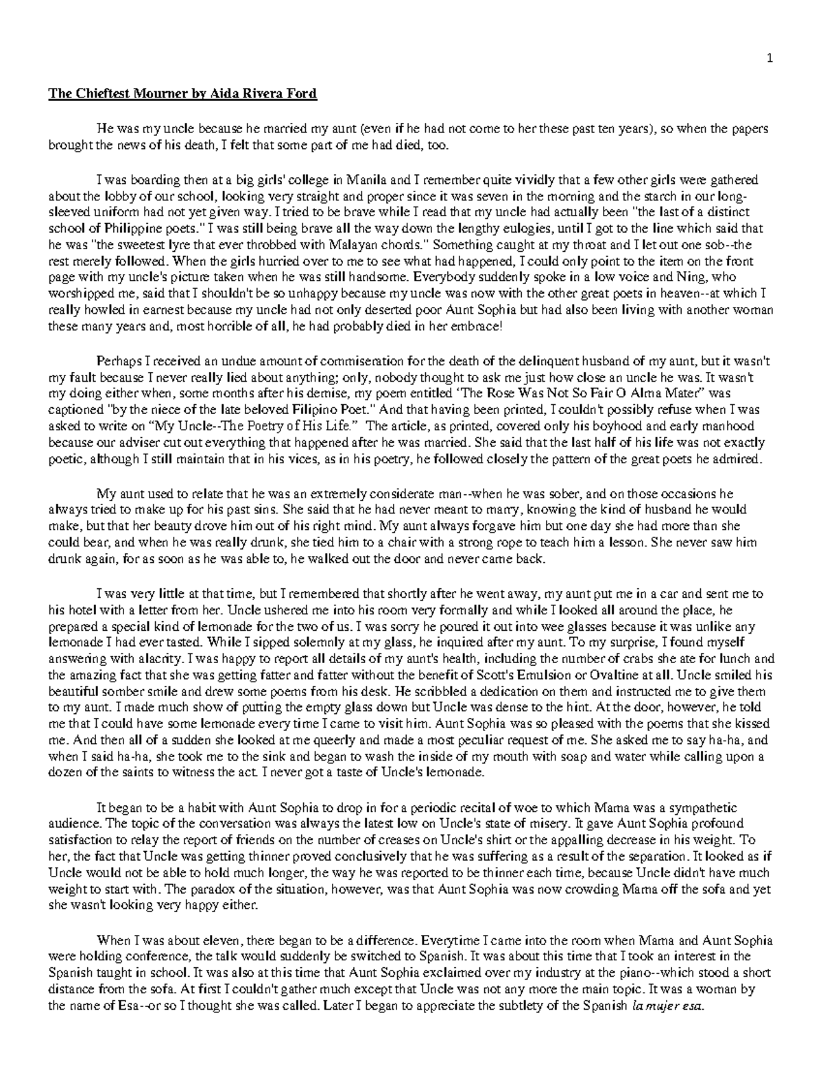 69562054 The Chieftest Mourner by Aida Rivera Ford - 1 The Chieftest ...