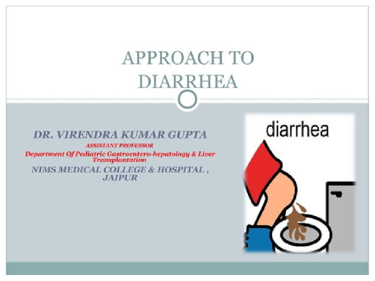 Diarrhoea-in-children - Clinical medicine - Studocu
