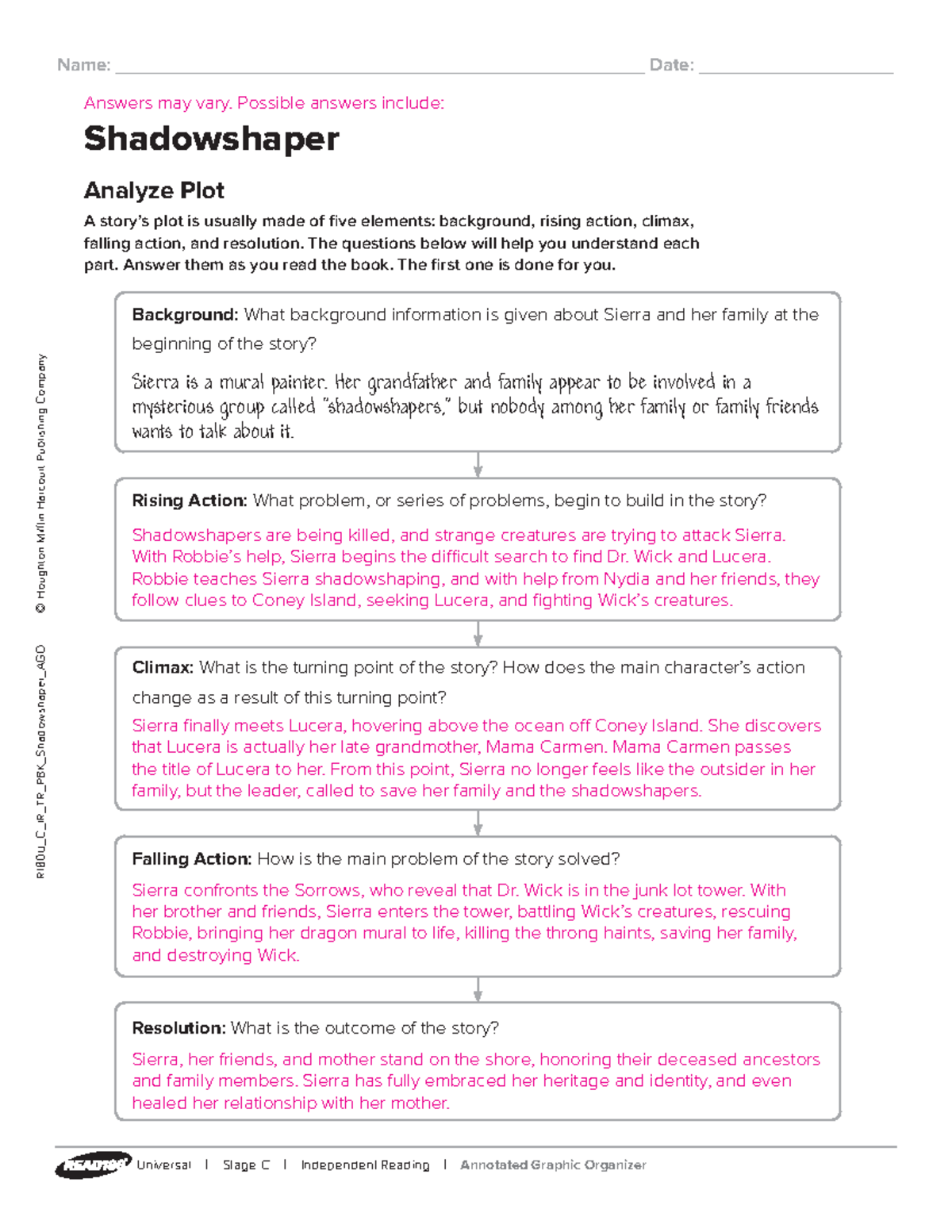 R180U C IR TR PBK Shadowshaper AGO - Name: Date: Shadowshaper Analyze ...
