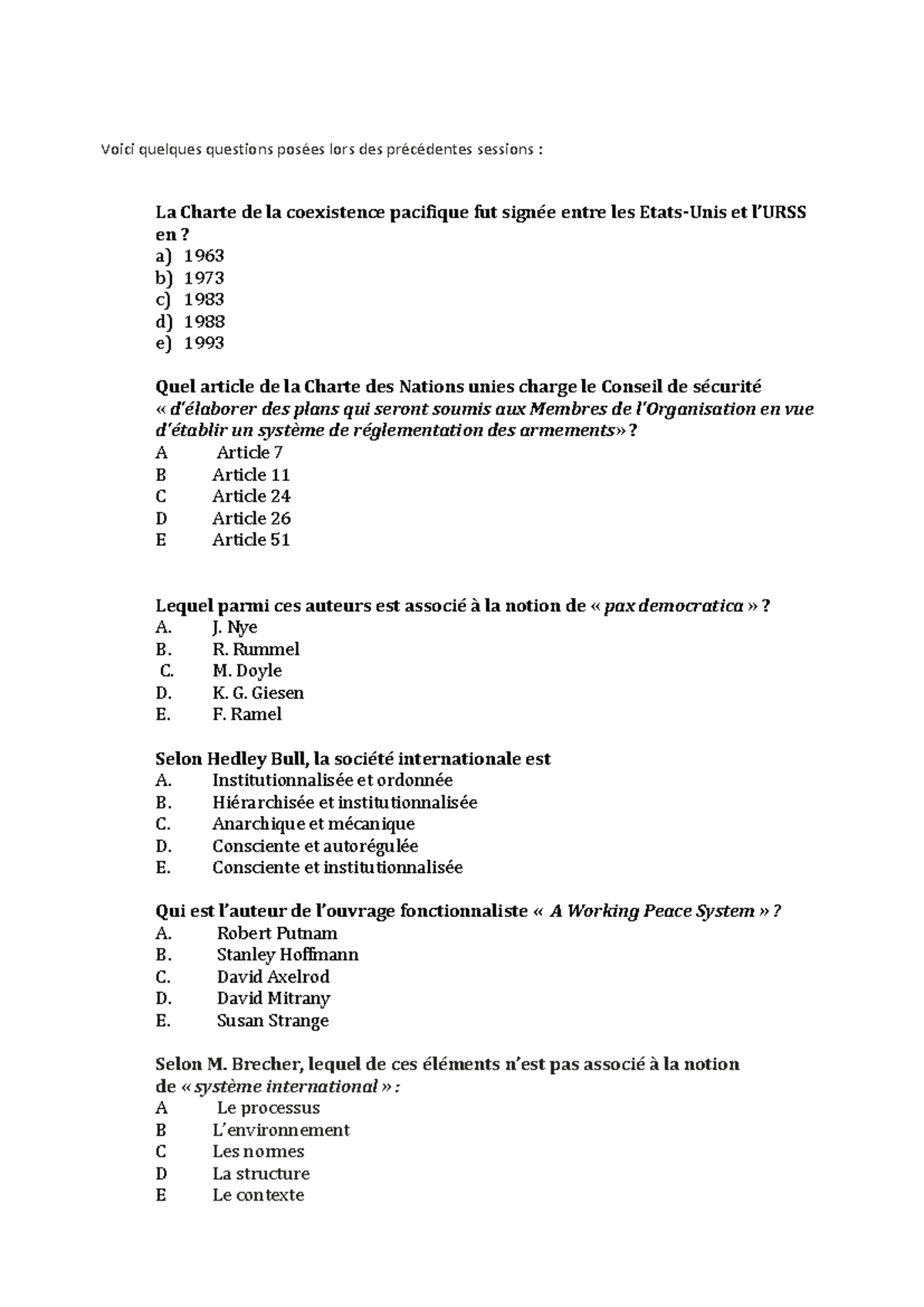 QCM RI - Qcm révisions - Voici quelques questions posÈes lors des ...