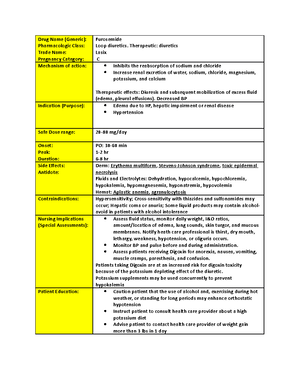 Alteplase Med Card - NUR4937 - USF - Studocu