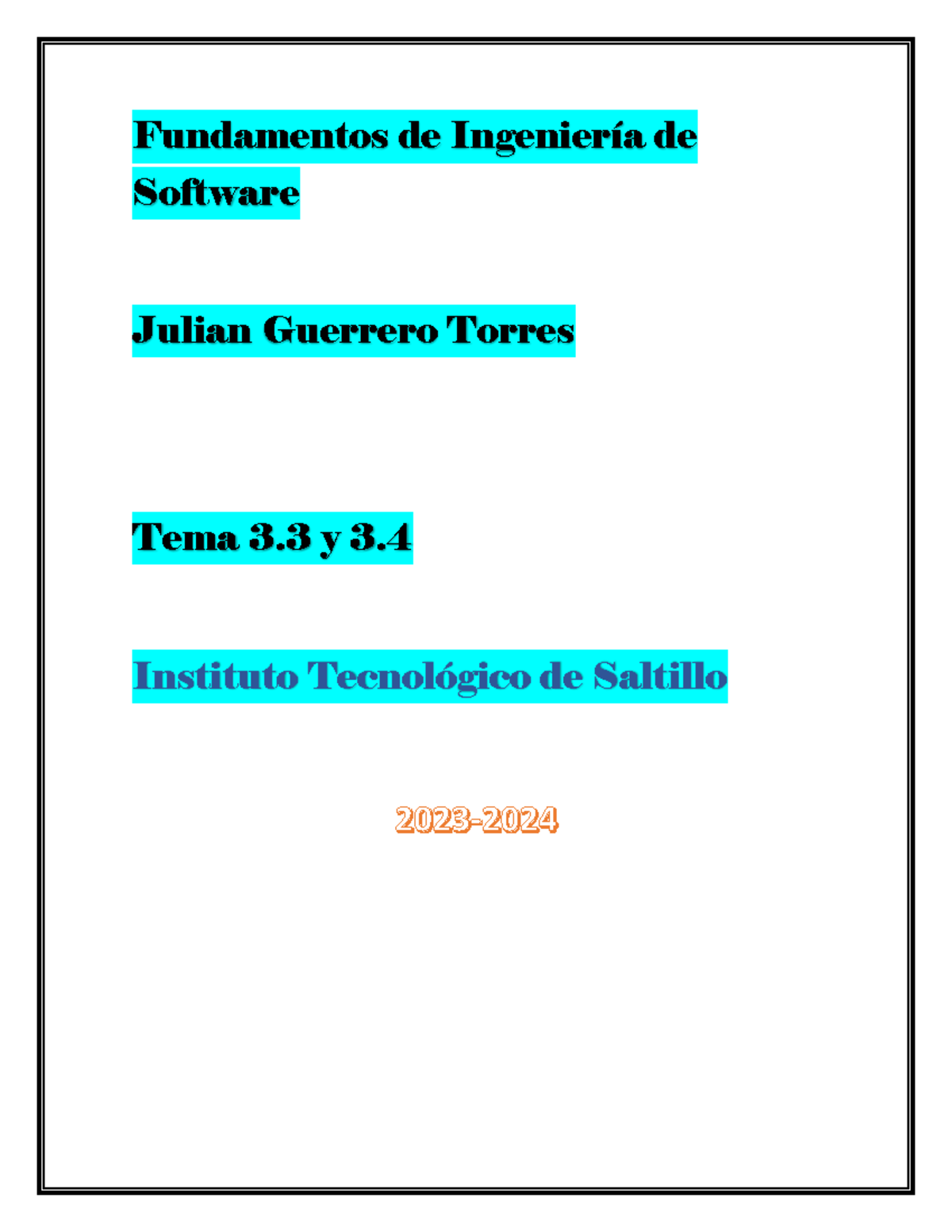 Resumen 3.3 y 3.4 Fundamentos de Ingeniería de Software - Fundamentos de Ingeniería de Software ...