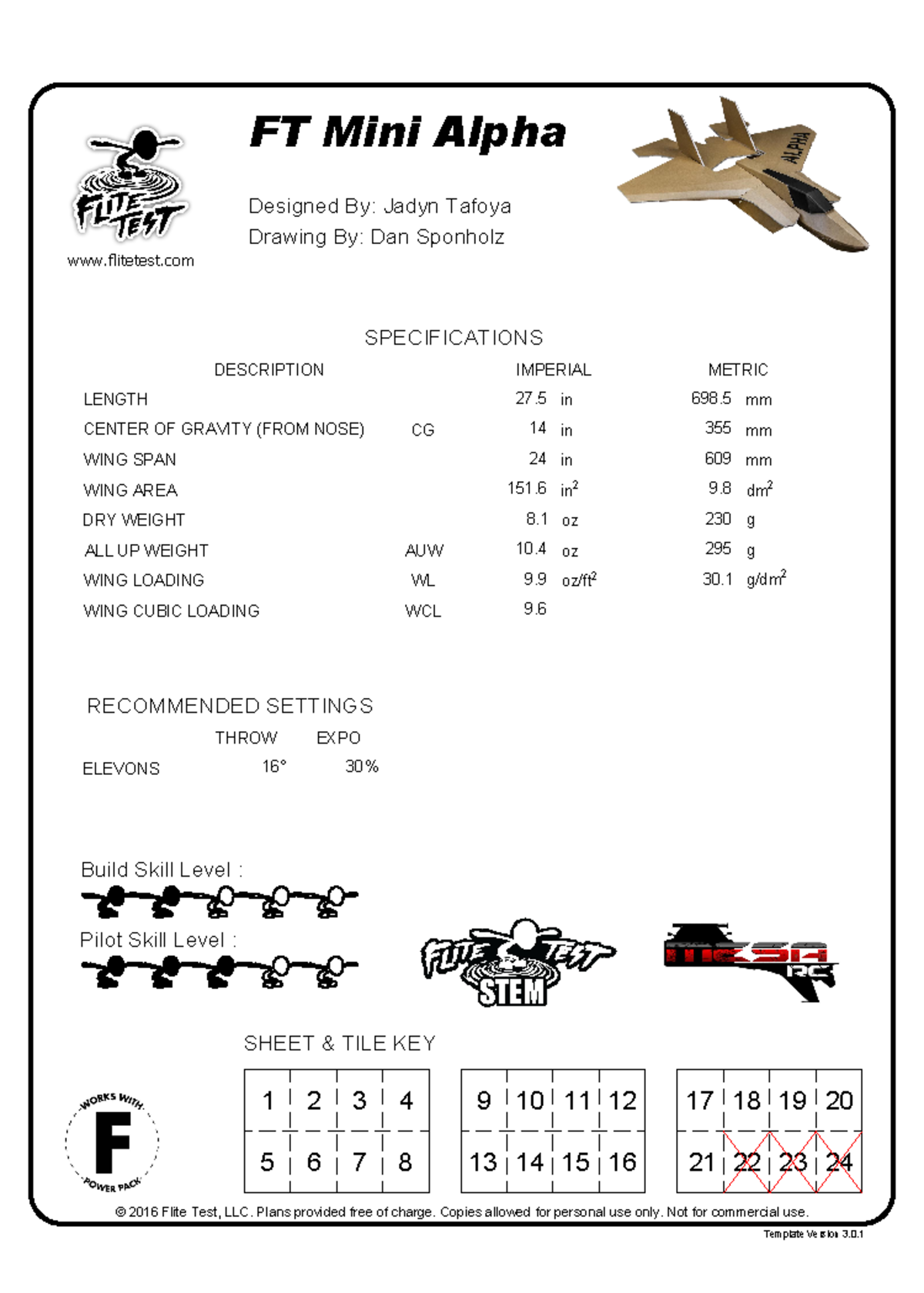 FT Mini Alpha v1 - Rc Plane - flitetest FT Mini Alpha Designed By ...