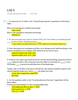 BIO 270 L LAB 7 - Marquardt - EKG Lab Green= pathways of autorhythmic ...