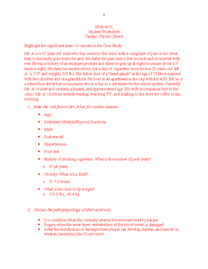 Mobility worksheet - Practice - NUR 4271 Student Worksheet Parkinson’s ...