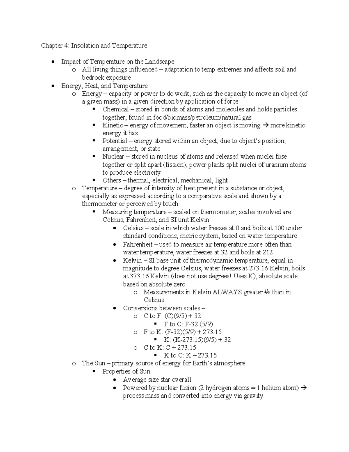 Ch 4: Insolation and Temperature - Warning: TT: undefined function: 32 ...