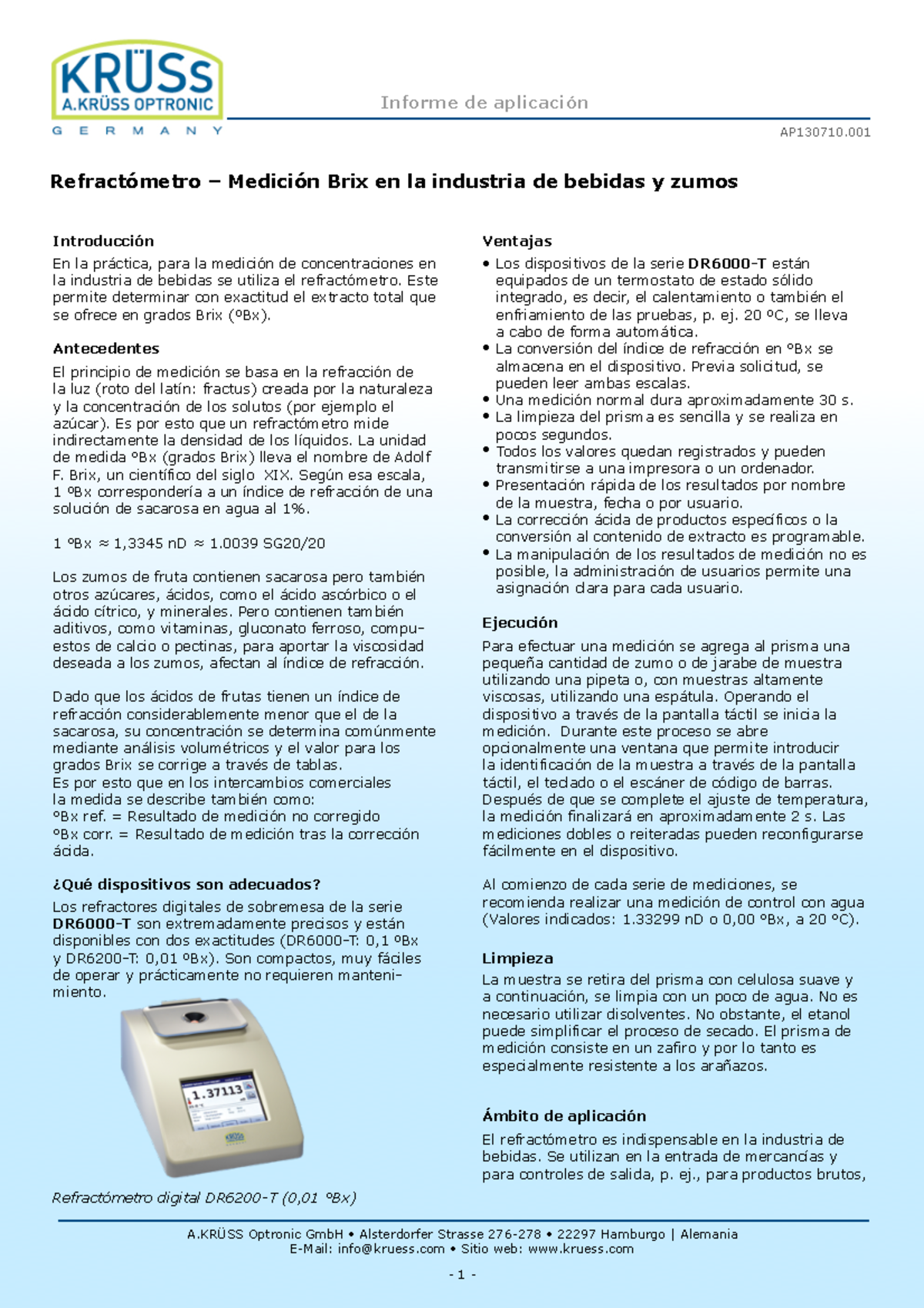 AP130710 001 Medicion Brix en la industria de bebidas ES - AP130710 ...
