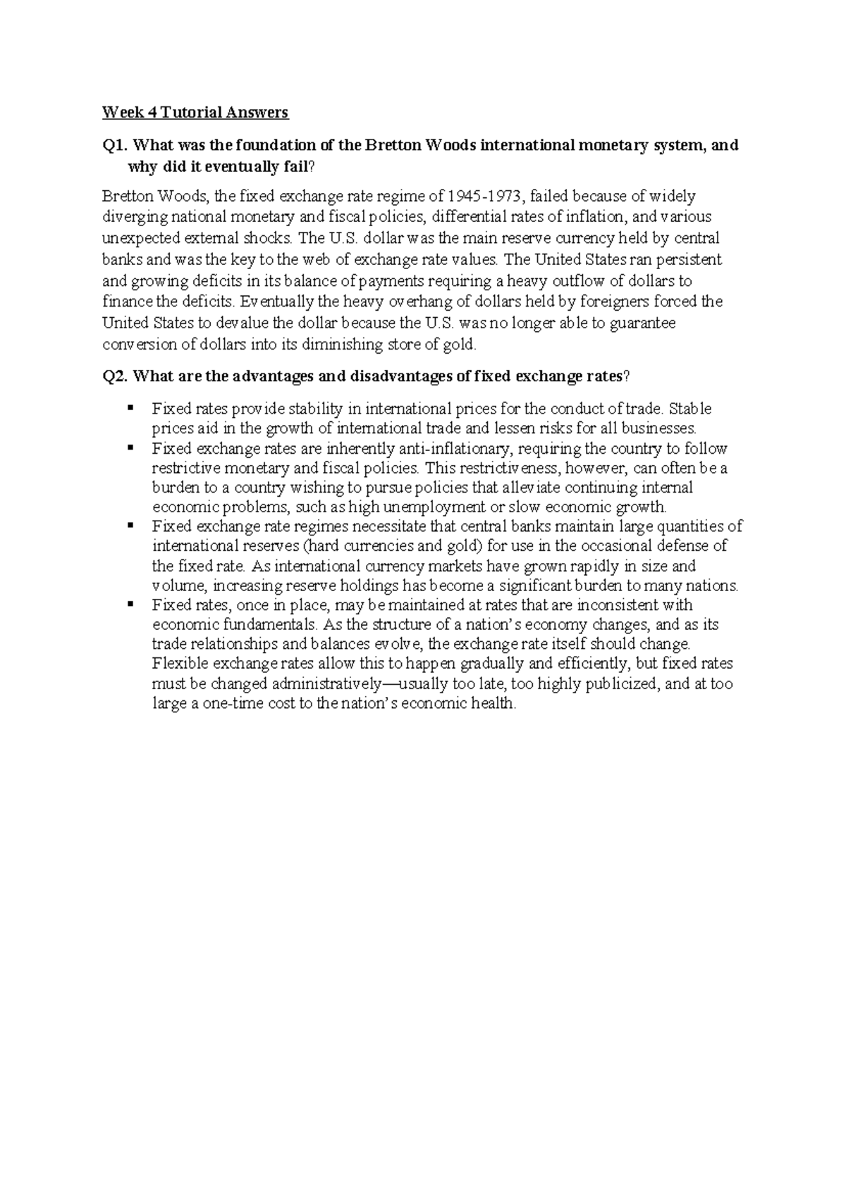 Week4 Solutions - Week 4 Tutorial Answers Q1. What was the foundation ...