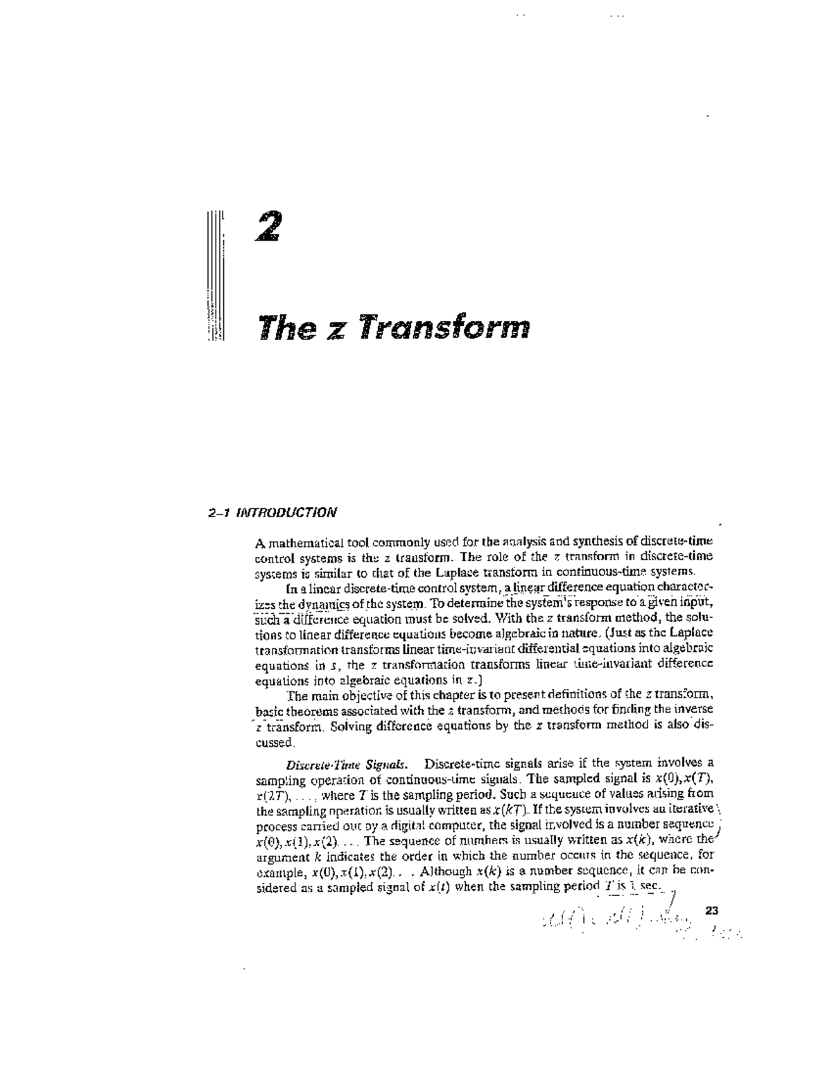 Discrete-Time Control Systems - Signals & Systems - Studocu