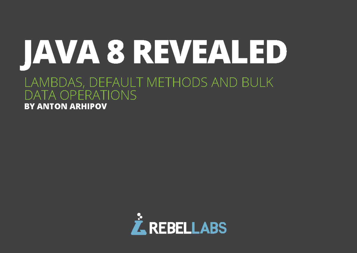 Java-8-revealed - imp - Lambdas, defauLt methods and buLk data ...