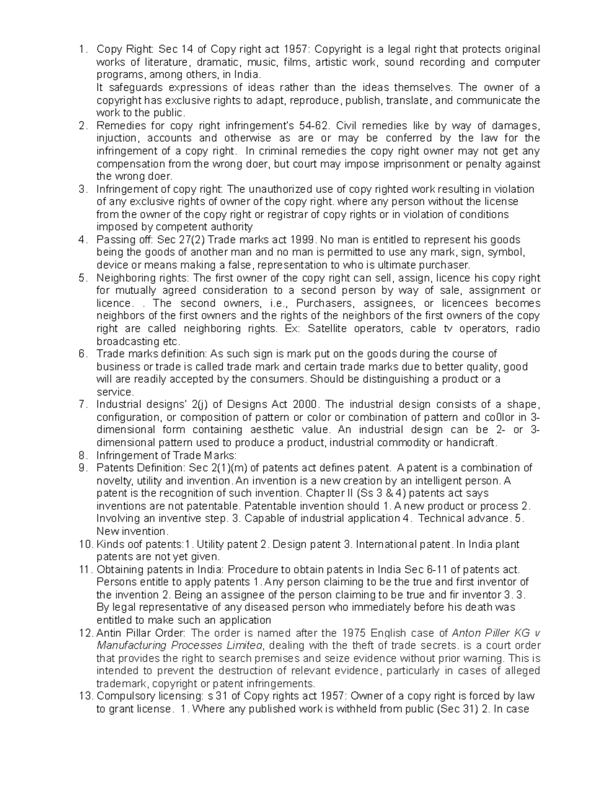 Intellectual property law - Copy Right: Sec 14 of Copy right act 1957 ...