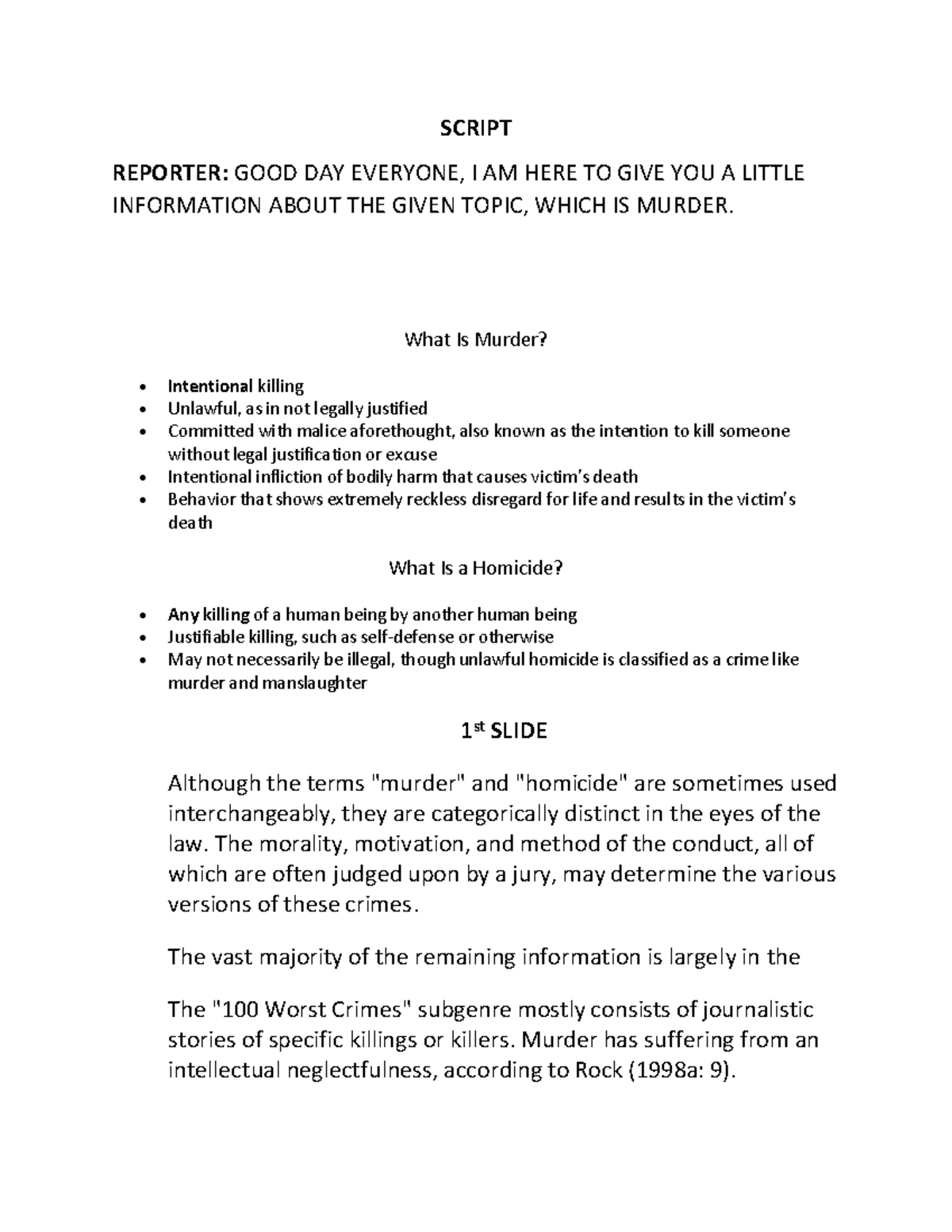 GAZO LECTURE SCRIPT - SCRIPT REPORTER: GOOD DAY EVERYONE, I AM HERE TO ...