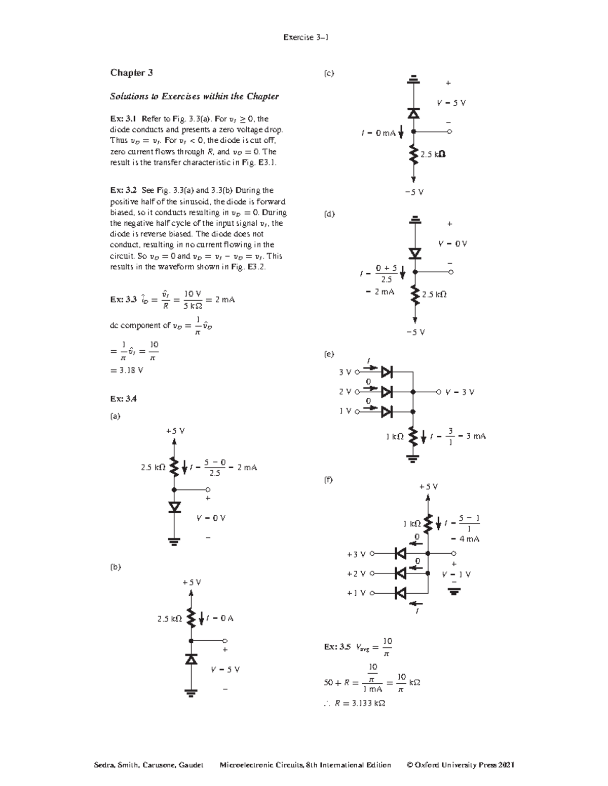 Sedra Smith 8Xe Chapter 03 Solutions - Exercise 3– Chapter 3 Solutions ...