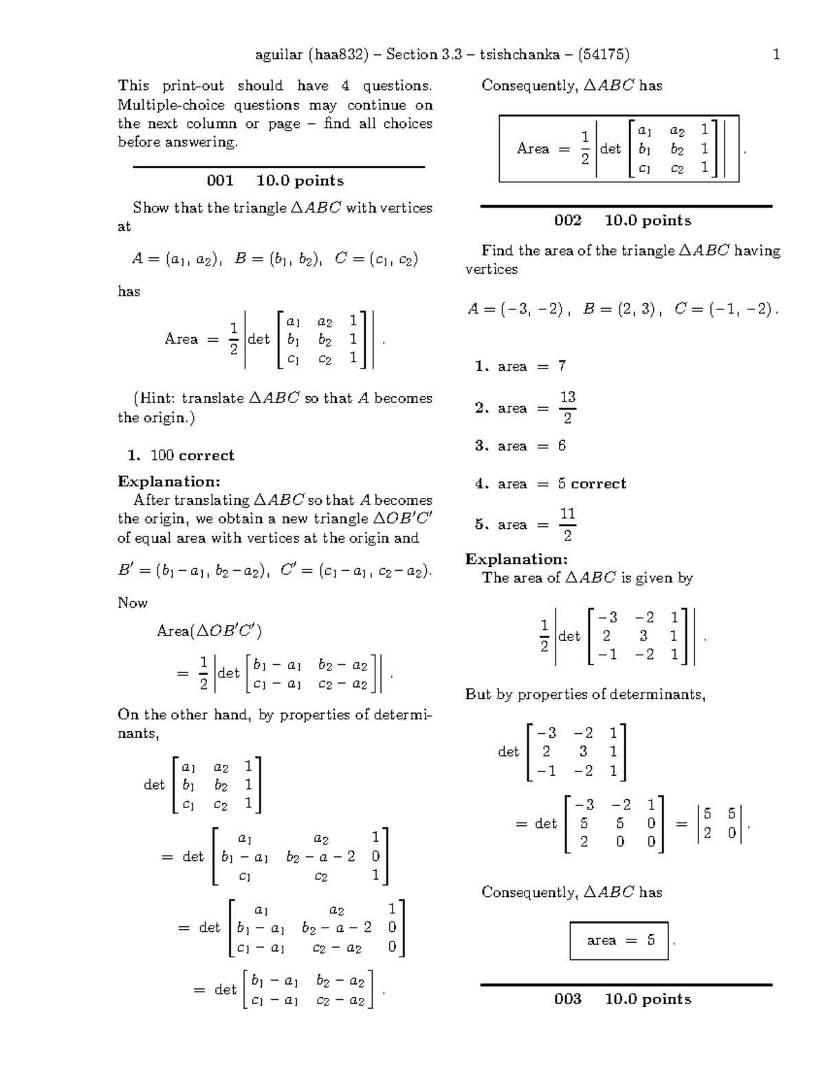 Section 3 - 3.3 homework - aguilar (haa832) – Section 3 – tsishchanka ...