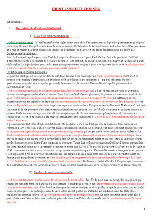 Méthodologie de la dissertation juridique - Droit constitutionnel ...