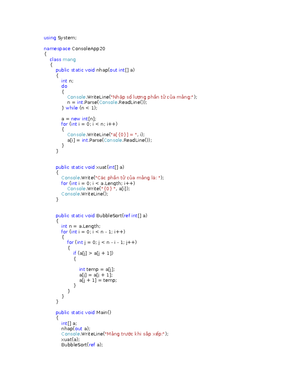 Using System Qqqqq Using System Namespace Consoleapp Class Mang