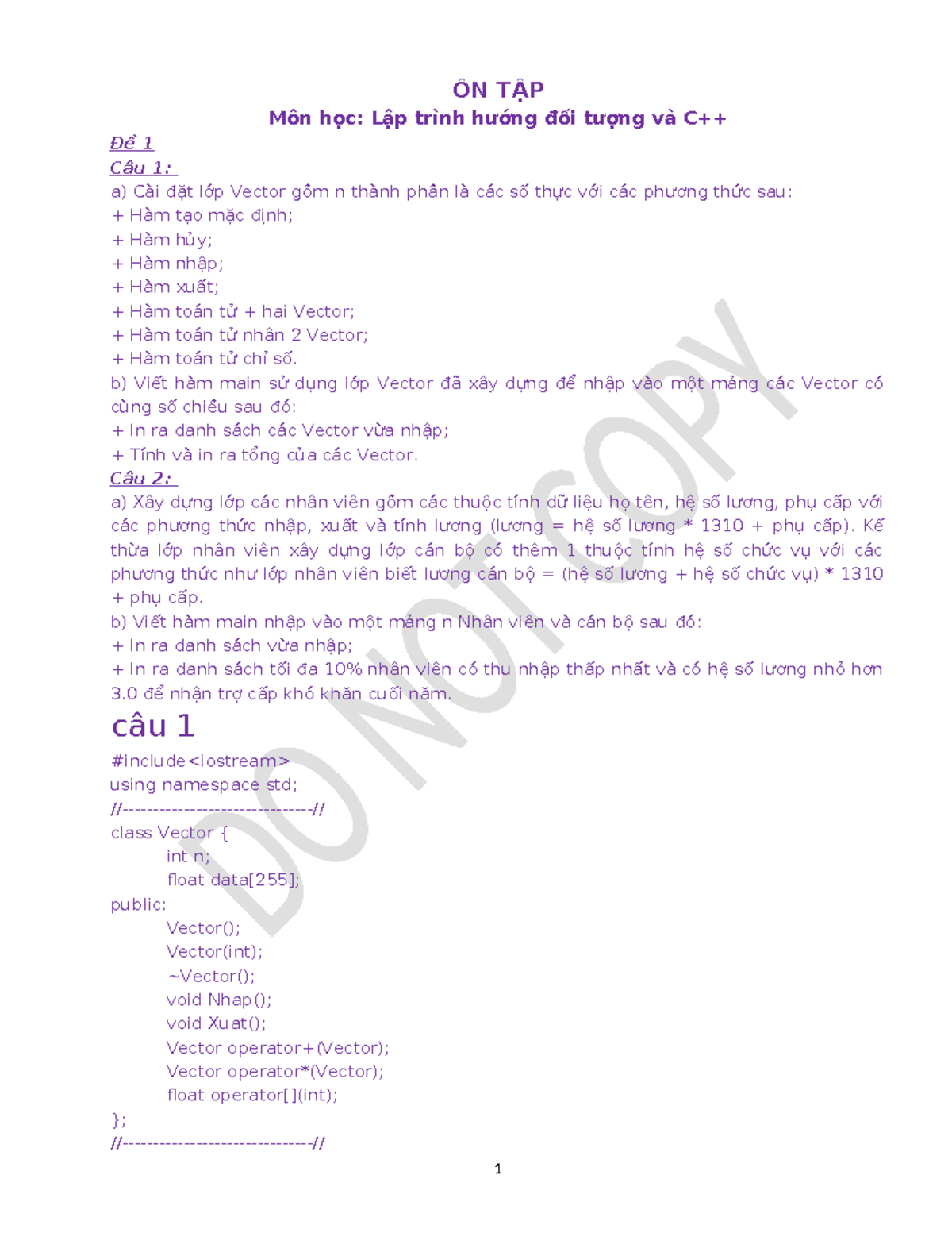 Lập-trình-hướng-đối-tượng-OOP-1 SUA - ÔN TẬP Môn học: Lập trình hướng ...