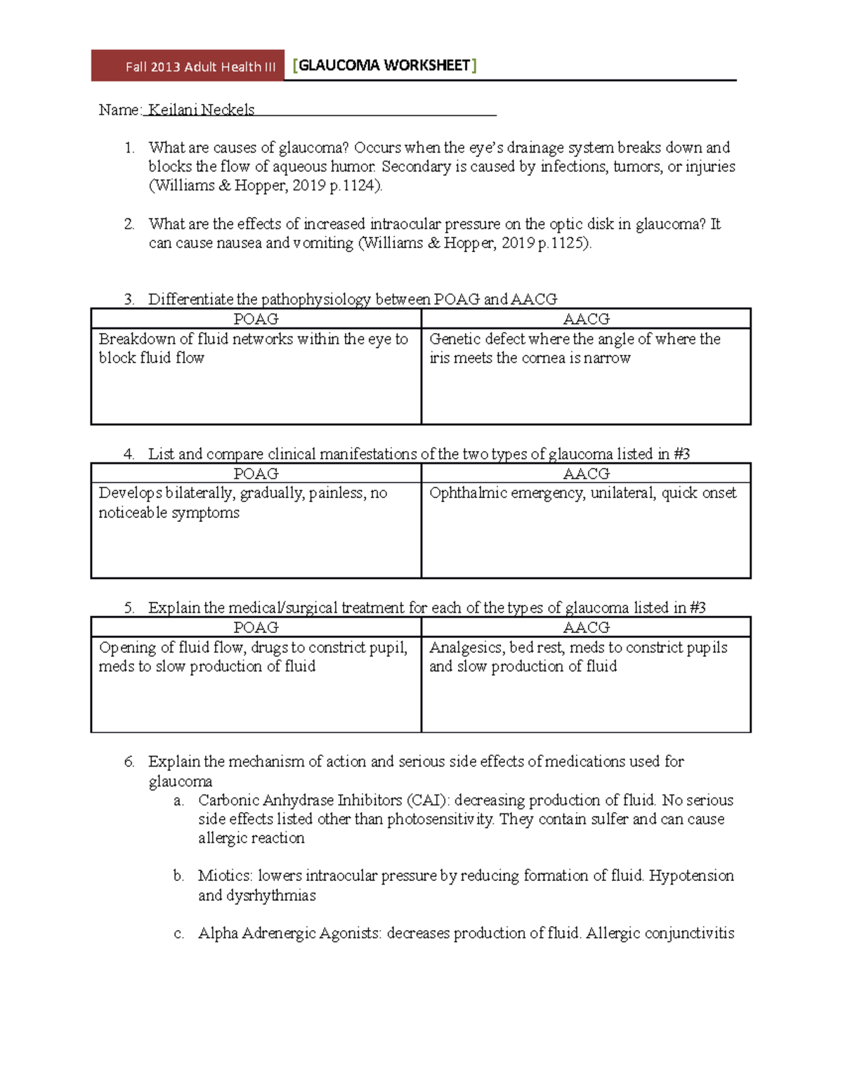 Glaucoma worksheet-1 - Fall 2013 Adult Health III [GLAUCOMA WORKSHEET ...