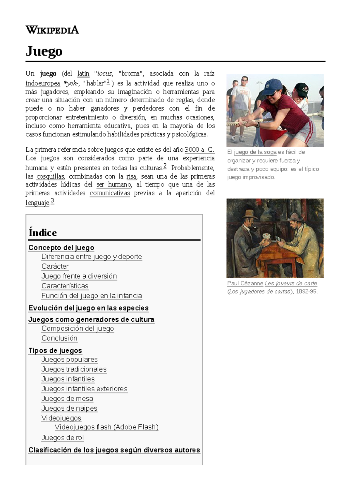 Juego - cosass - El juego de la soga es fácil de organizar y requiere ...