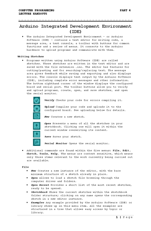 C-Handouts-3 - LECTURE HANDOUTS - INTRODUCTION TO C++ PROGRAMMING ...