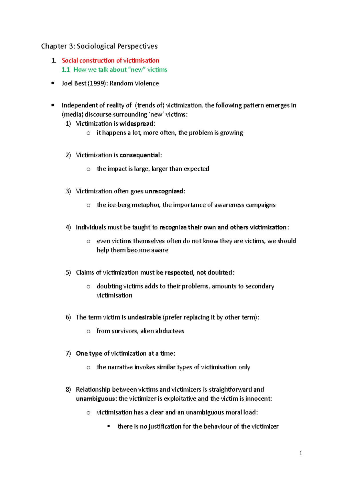 Chapter 3 Sociological Perspectives - Chapter 3: Sociological ...