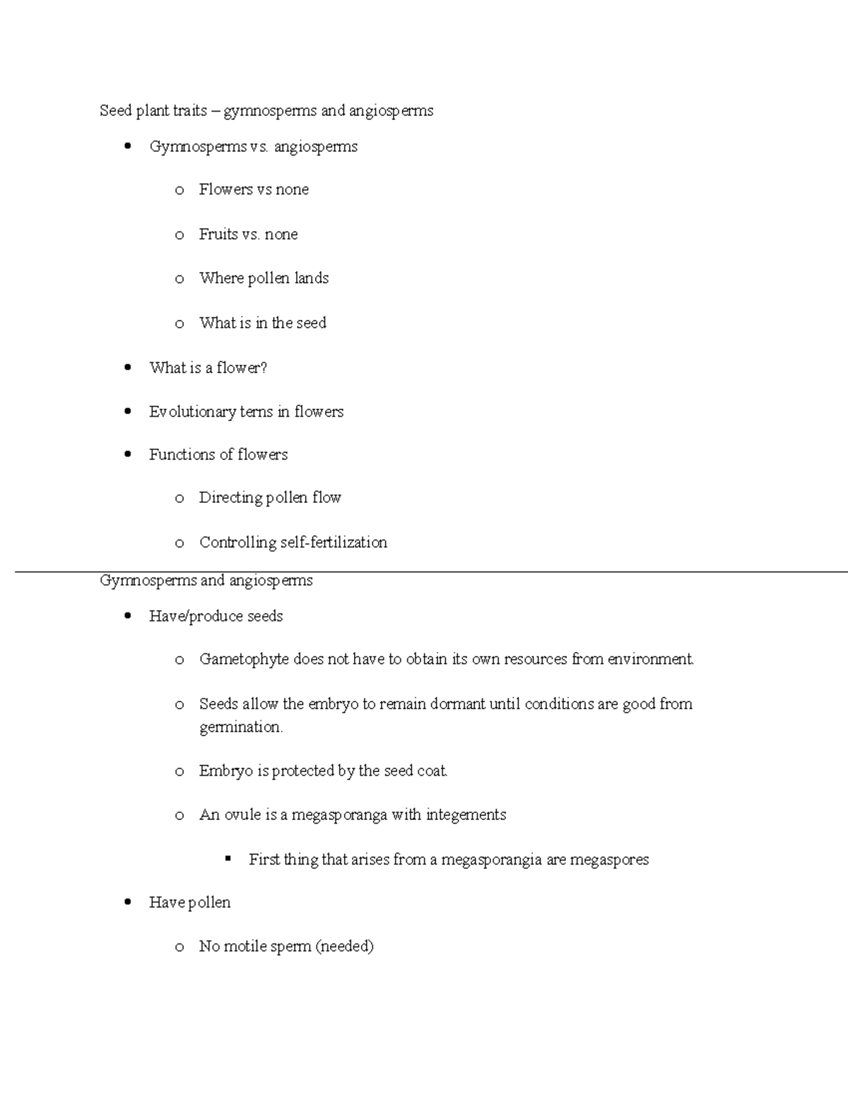 Higher plant lecture notes gymnosperms and angiosperms - Seed plant ...