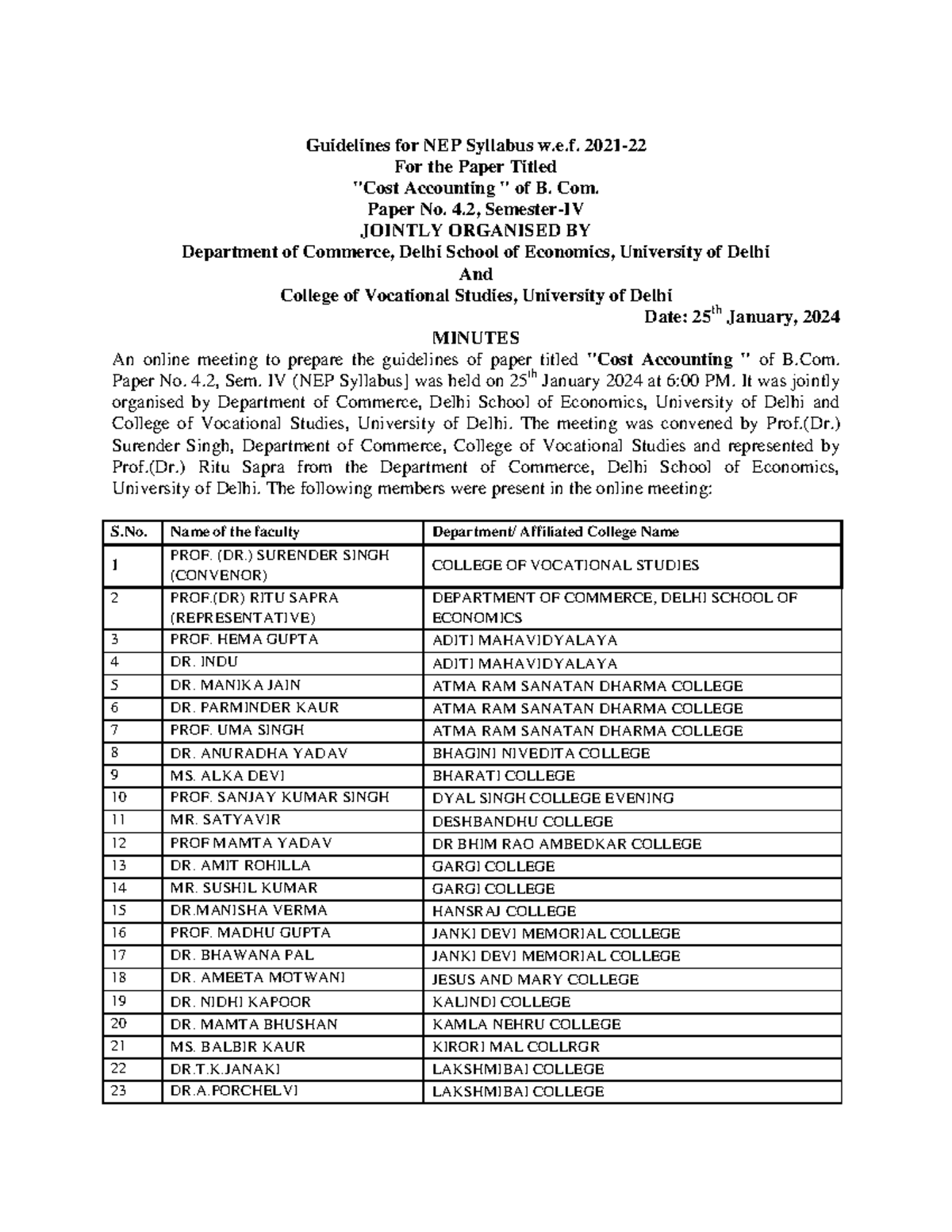 Guidelines cost accounting 2 - Guidelines for NEP Syllabus w.e. 2021 ...