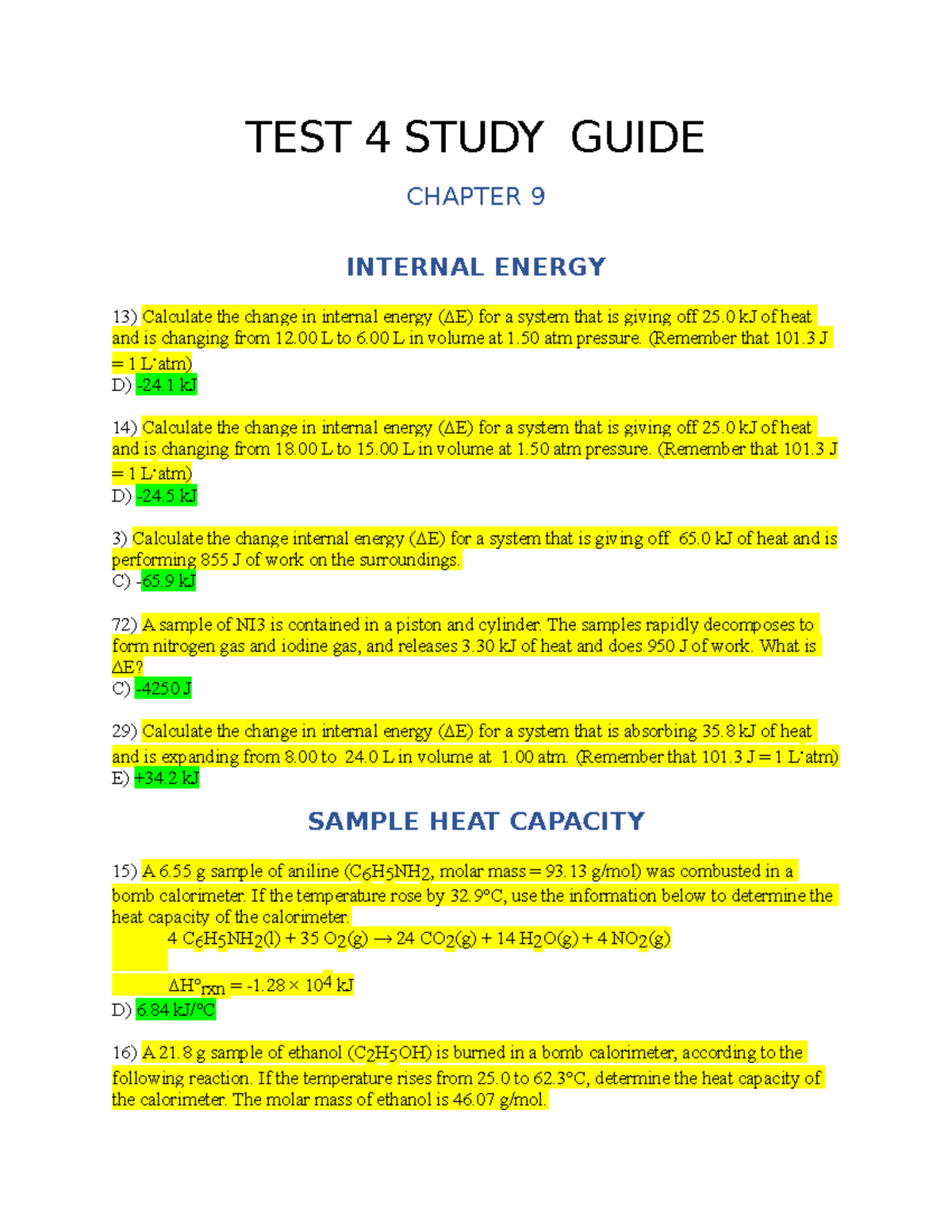 Chp. 9 - These are all the troubling problem questions I dealt with ...