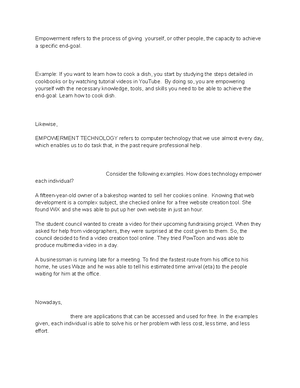 1 Unit 1 Introduction to Platform Technologies - We first saw the power ...