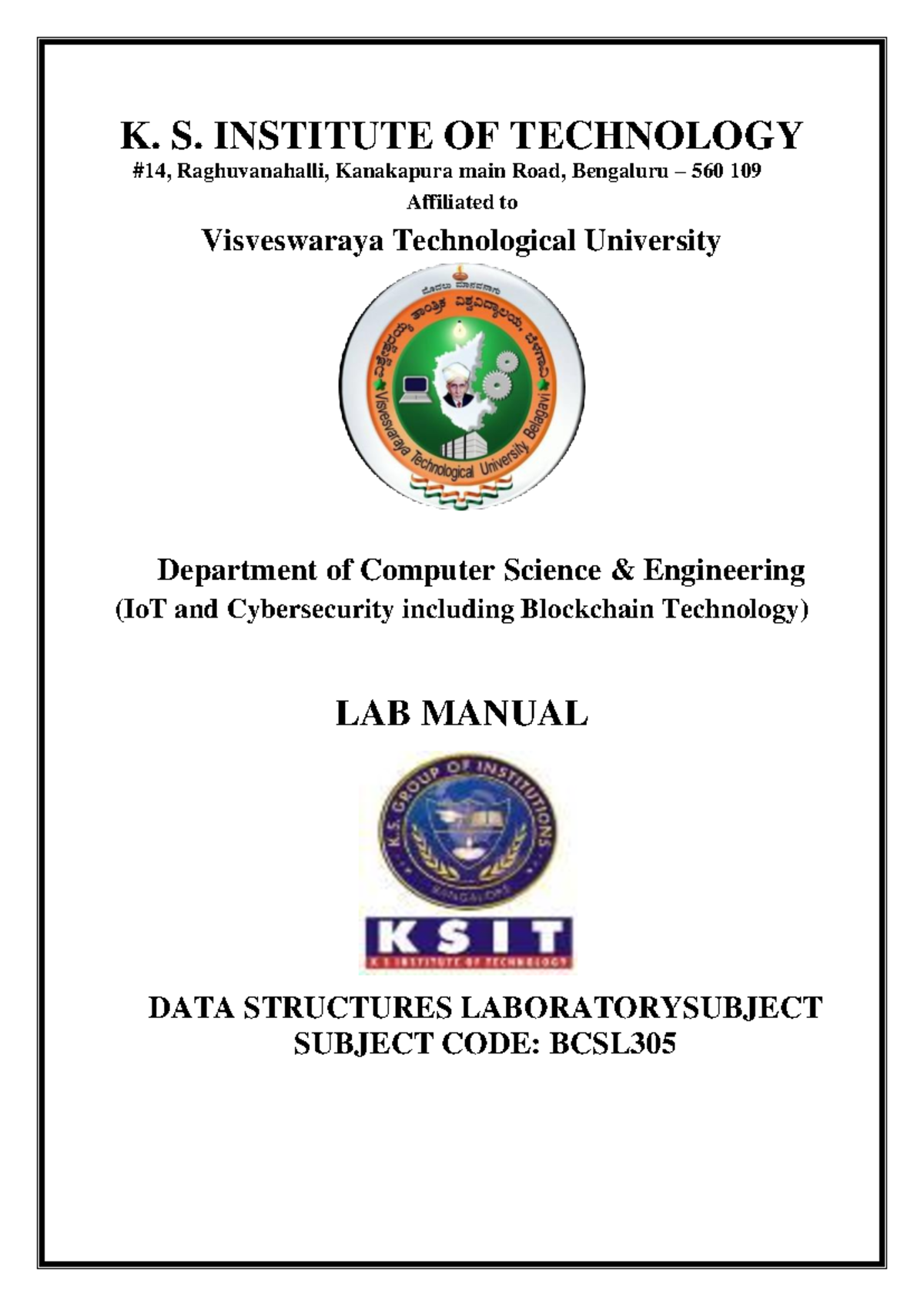 DS Lab Programs merged - it is very good - K. S. INSTITUTE OF ...