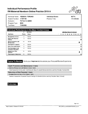 Perinatal module A review - Module A Study Guide Overview FEMALE ...