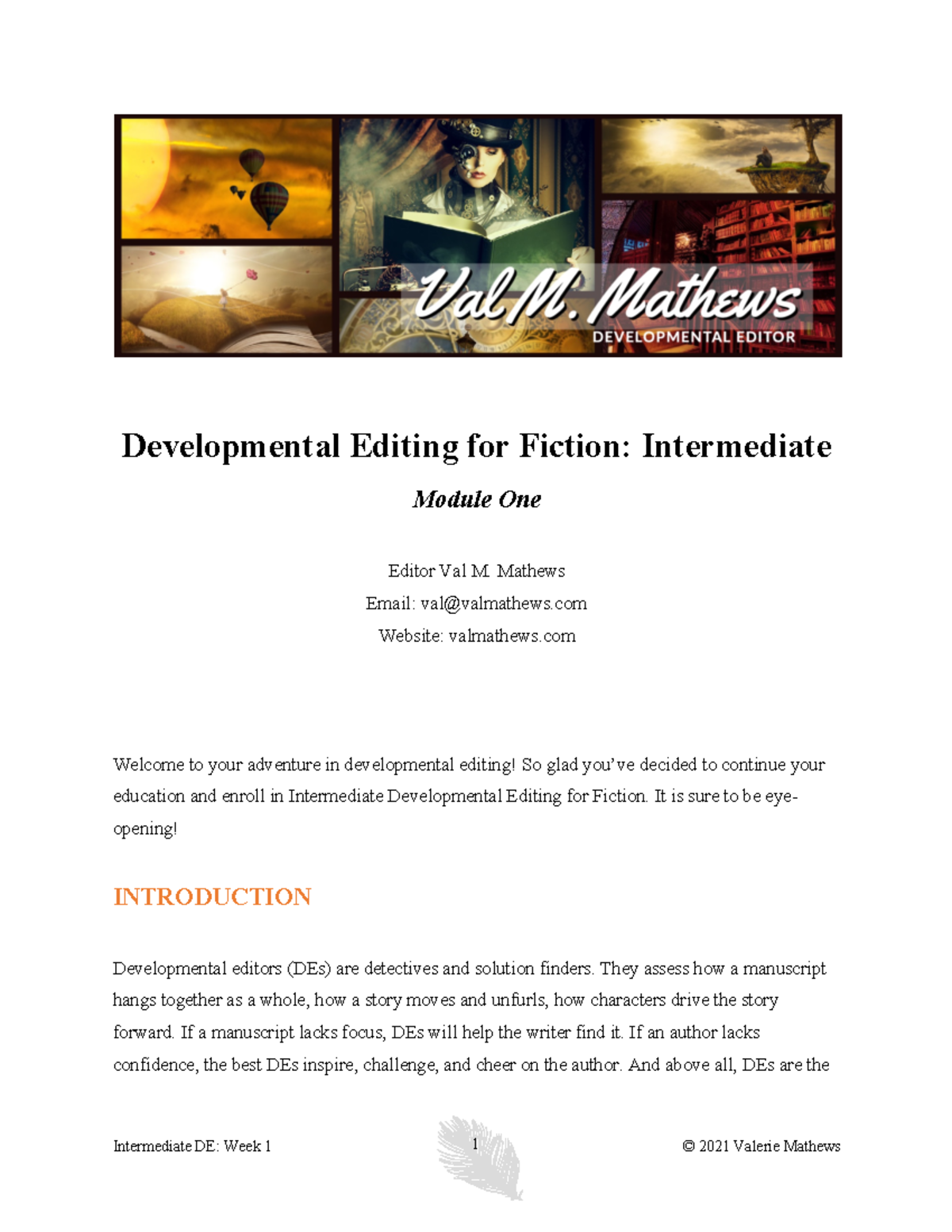 Reading Module 1 DEint Val Mathews EFA edited Nov 2022 - Developmental ...