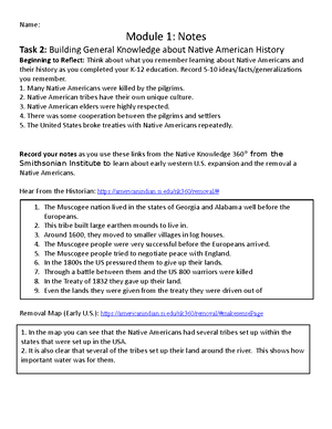 Module 1 Task 1 Notes - Name: Module 1: Notes Task 1: Understanding ...